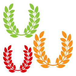 Golden Wheat Crown Vector Images (90)