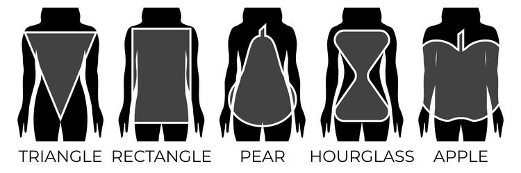 Woman body shape background Royalty Free Vector Image