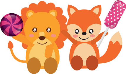 Candy Lollipop Fox Vector Images (26)