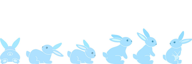 Blue Rabbit Clipart Vector Images (over 250)