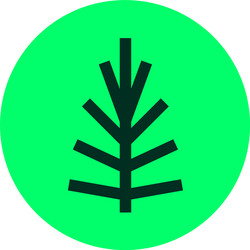 Blue pine tree icon Royalty Free Vector Image - VectorStock