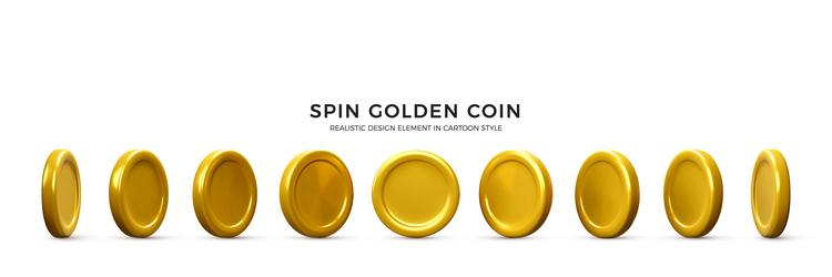 Christmas coin set rotating animation sprite sheet