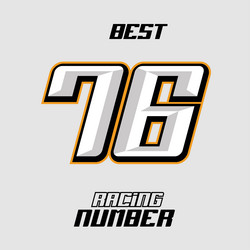 Racing Number Font Vector Images (over 4,400)