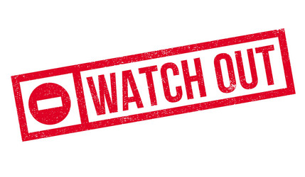 Watch out rubber stamp Royalty Free Vector Image