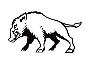 Wild Boar Mascot Design Royalty Free Vector Image