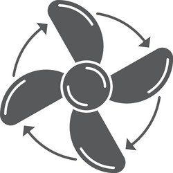 Fan rotation direction icon symbol isolated Vector Image
