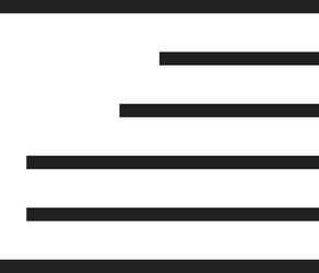 Right align Royalty Free Vector Image - VectorStock