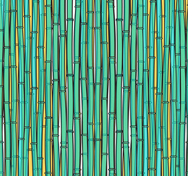 Background with a bamboo branches stalks Vector Image