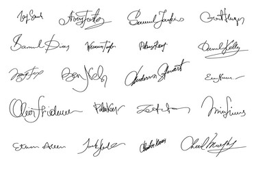 Signature Signatures Surname Vector Images (over 110)