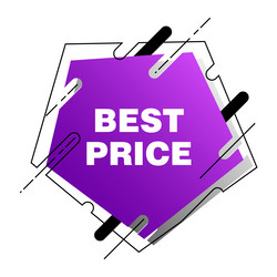 Final sale offer banner design with pentagon frame