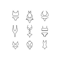 Bikini Women Vector Images (over 9,200)