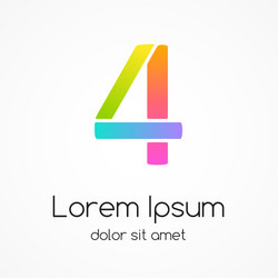 Logo numbers 1 2 3 4 5 6 7 8 9 company design Vector Image