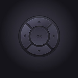 Dark web ui elements buttons switches bars Vector Image