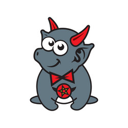 Cartoon funny donkey sitting Royalty Free Vector Image