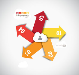 Infographics concept to display your data Vector Image