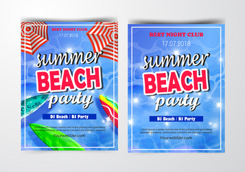 Summer Beach Pamphlet Vector Images (61)