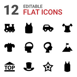 Top icons Royalty Free Vector Image - VectorStock