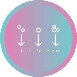 Unique chemicals formula line icon Royalty Free Vector Image