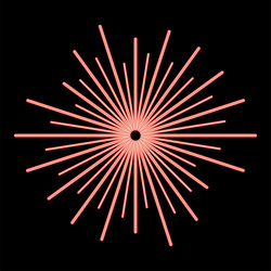 Neon solarium red color image flat style Vector Image