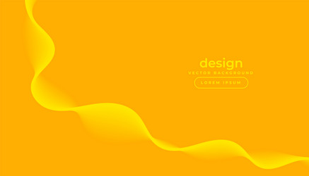 Abstract background with yellow wave shapes Vector Image