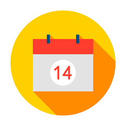 14th december calendar icon december 14 calendar Vector Image