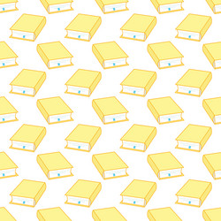 Hand drawn pattern with cute books for kids Vector Image
