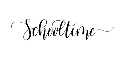 Too cool for school cute modern calligraphy Vector Image