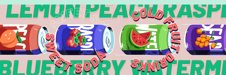 Cartoon lemonade cold soft drink fresh lemon Vector Image