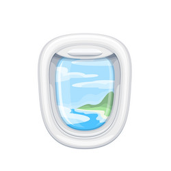 Aircraft windows airplane illuminators plane Vector Image
