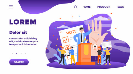 Election and political campaign Royalty Free Vector Image