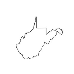 Virginia Outline In Color