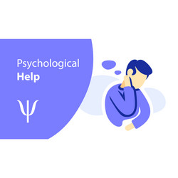 Psychological support infographic Royalty Free Vector Image