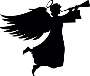 Two angels singing isolated on transparent Vector Image