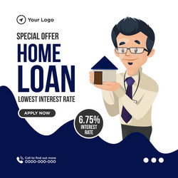 Banner design of personal loan Royalty Free Vector Image