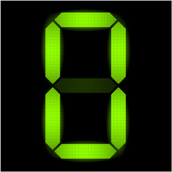 Digital numbers Royalty Free Vector Image - VectorStock