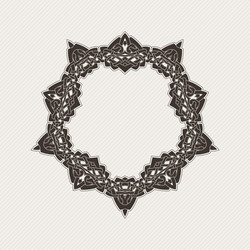 Ornate border gothic lace tattoo celtic Royalty Free Vector