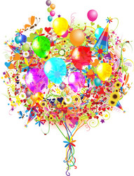 Happy Birthday Nature Vector Images (over 27,000)