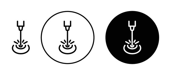 Lasik laser eye surgery icon set ophthalmology Vector Image