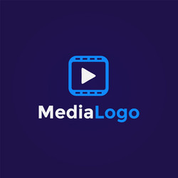 Channel logo and video logo design Royalty Free Vector Image
