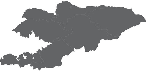 Map of cyprus split into regions Royalty Free Vector Image