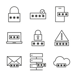 Do not reuse passwords concept icon Royalty Free Vector