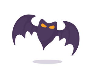 Vampire bat cartoon scary ghost bat blood on Vector Image