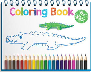Coloring book worksheet for kids Royalty Free Vector Image