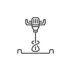 Pouring concrete icon Royalty Free Vector Image