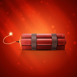Red dynamite sticks vertical Royalty Free Vector Image