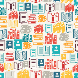 Science seamless pattern in flat design style Vector Image