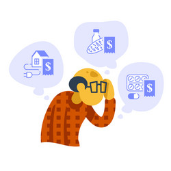 Poor Old Man Vector Images (over 670)