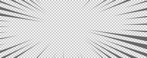 Black comic book transparent background Royalty Free Vector