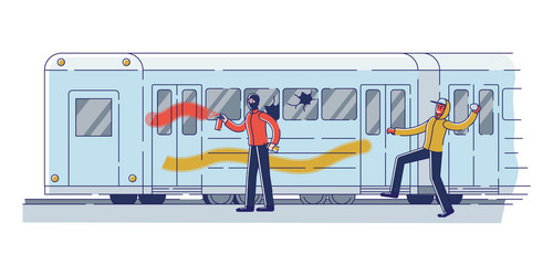 Urban Graffiti Gang Vector Images (over 130)