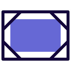 Glass photo frame with decorative border – Royalty-Free Vector ...